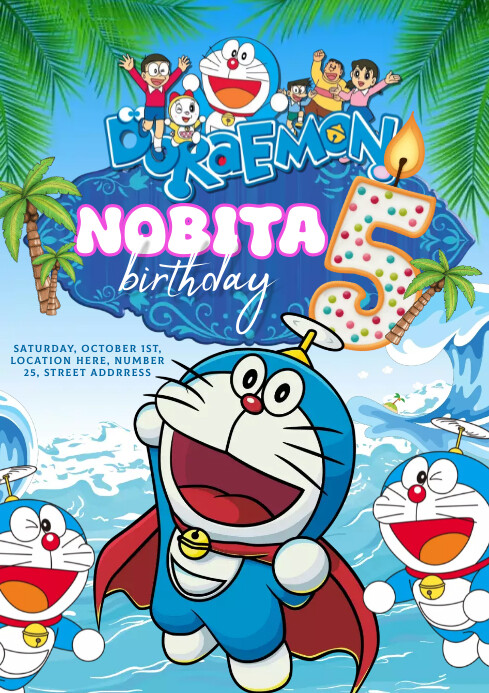 DORAEMON.A Template | PosterMyWall