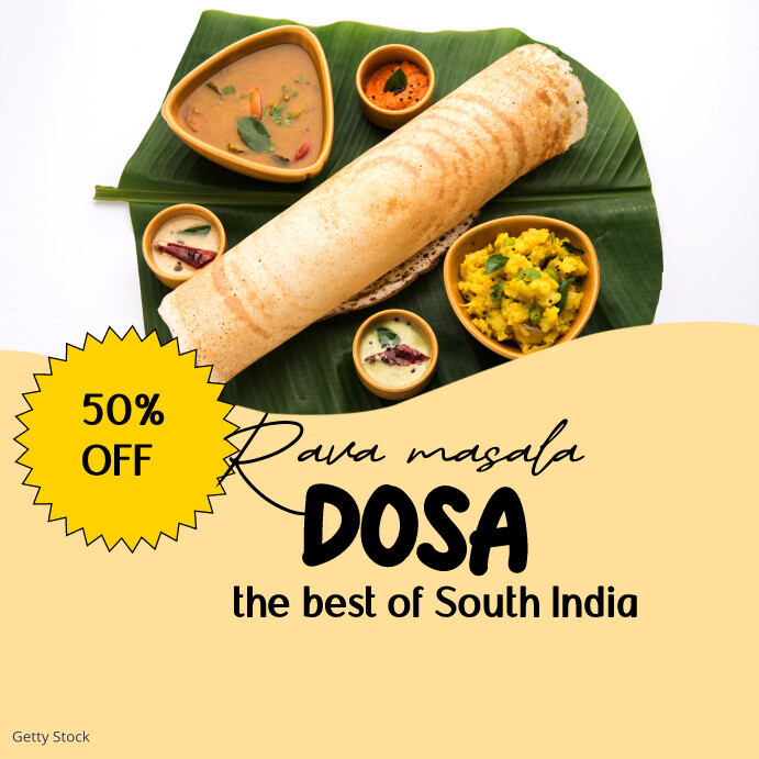 Dosa Template | PosterMyWall