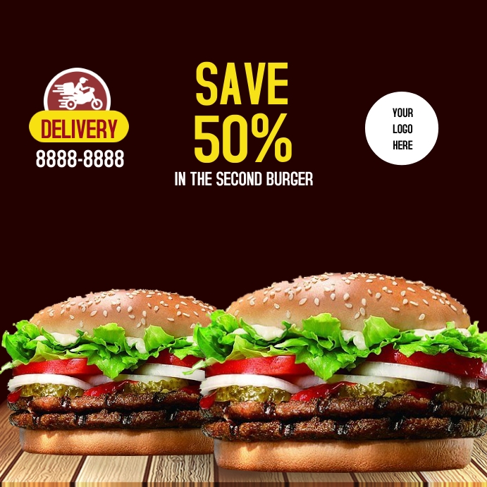 Copy of Double burger | PosterMyWall