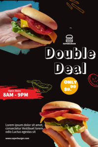 Burger Promotion Poster Template | PosterMyWall