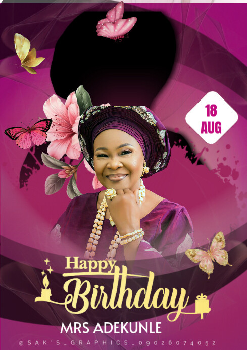 Double Exposure Birthday flyer Template | PosterMyWall