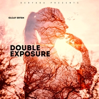 Double Exposure Nature CD Cover Art Template | PosterMyWall