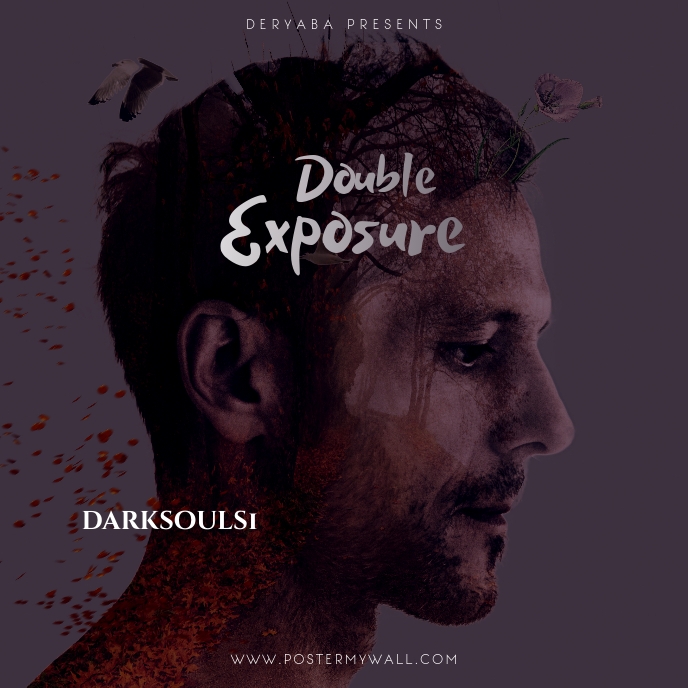 Double Exposure Mixtape CD Cover Art Template | PosterMyWall