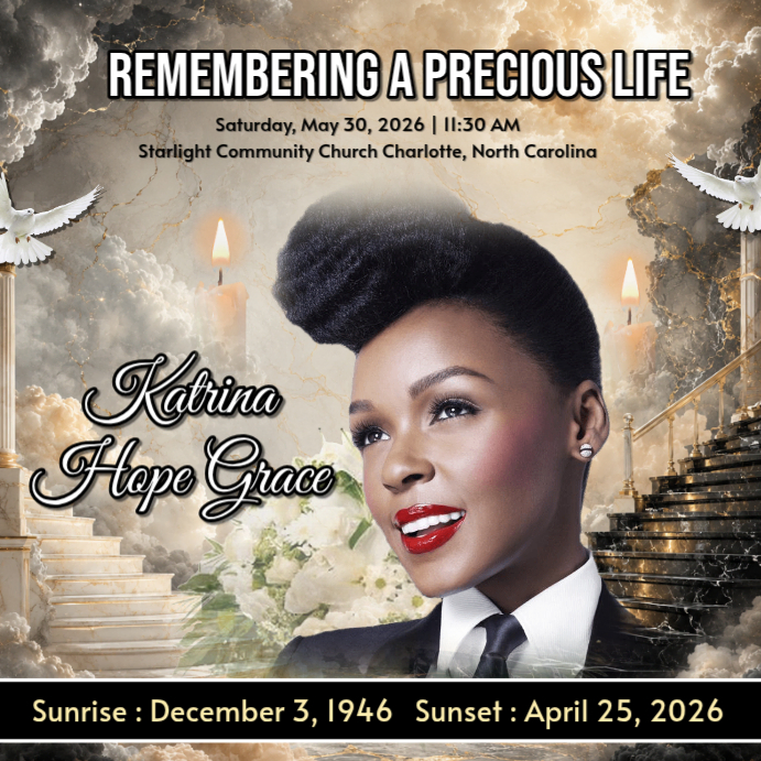Double stairs professional memorial service instagram post Template ...