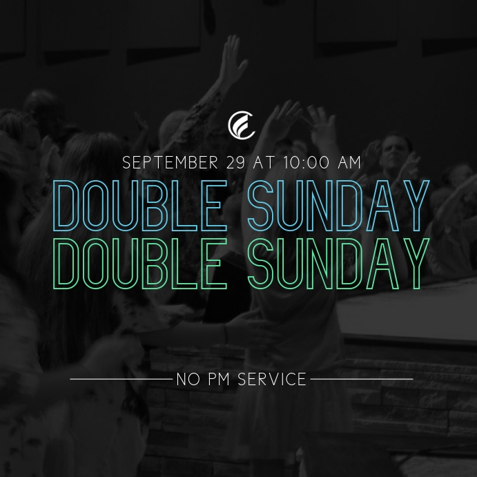 Double Sunday Template | PosterMyWall