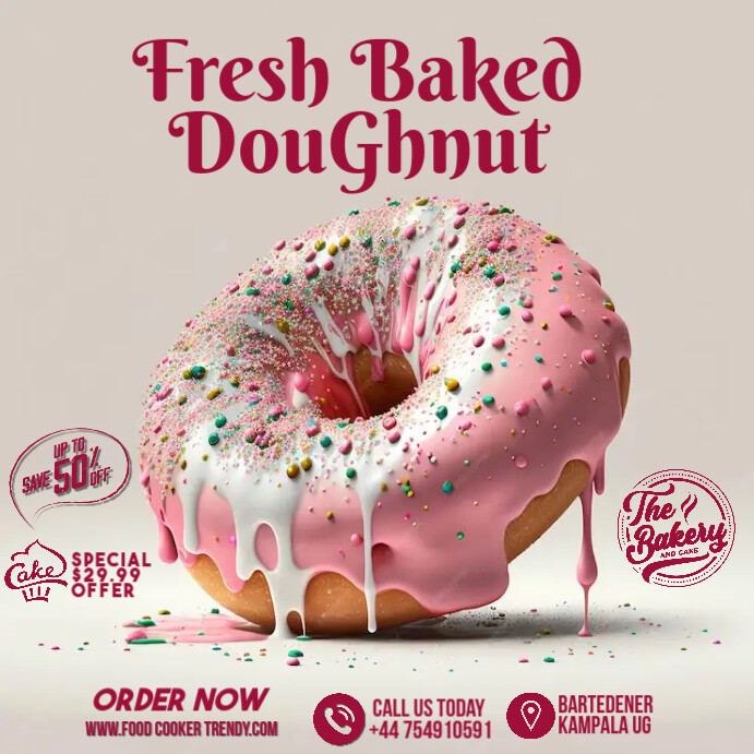 Doughnut Template | PosterMyWall