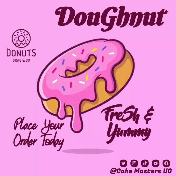 doughnuts Template | PosterMyWall