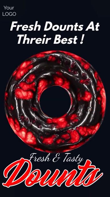 dounts template | PosterMyWall