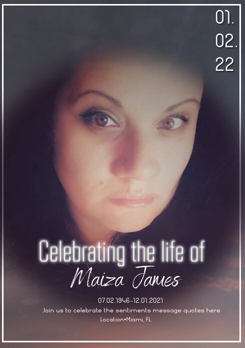 Photo Celebration of Life Invitation Template | PosterMyWall