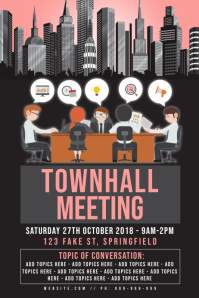 Community Meeting Flyer Template | PosterMyWall