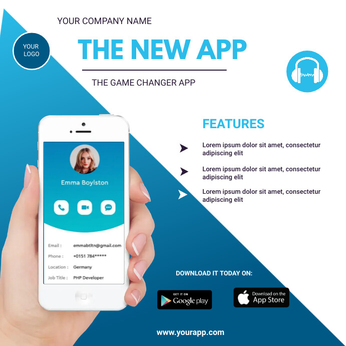 Download app flyer Template | PosterMyWall