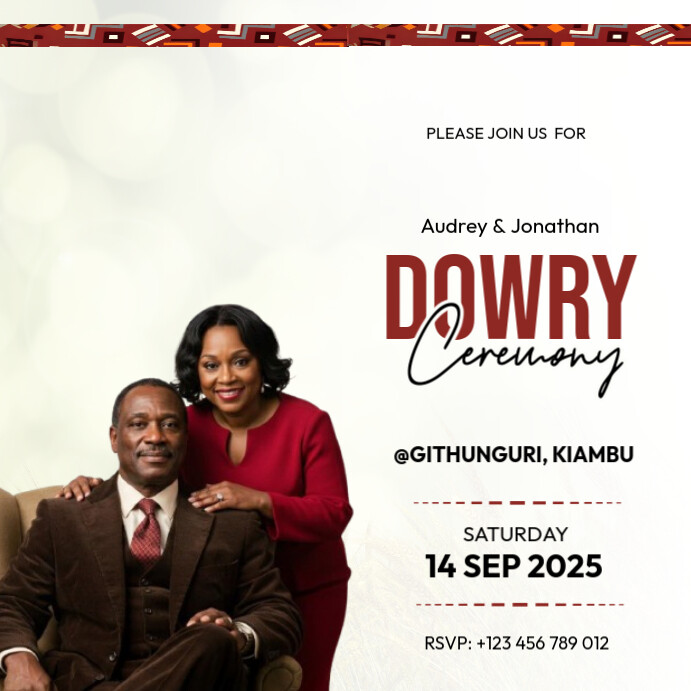 Dowry Ceremony poster Template | PosterMyWall