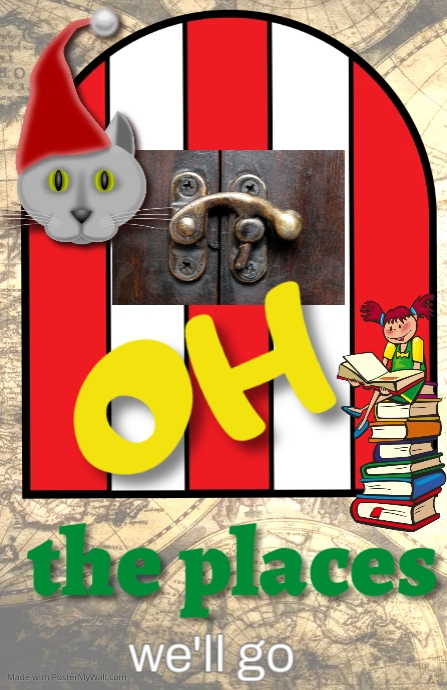 Dr. Seuss/cat hat/school poster/google class Template | PosterMyWall