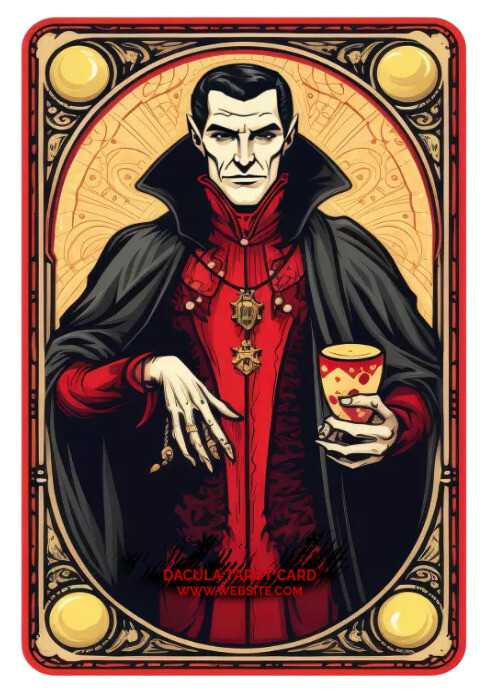 Dracula Tarot Card Template | PosterMyWall