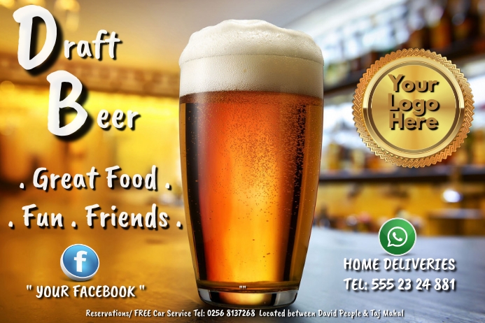 draft beer Template | PosterMyWall