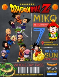 Dragon Ball Z Template | PosterMyWall