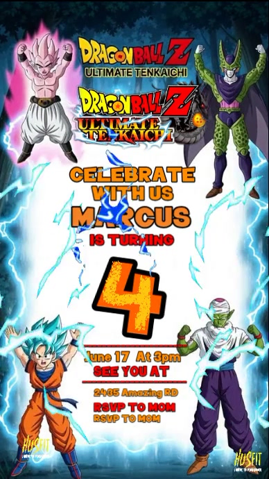 Modèle Dragon Ball Themed Invitation | PosterMyWall