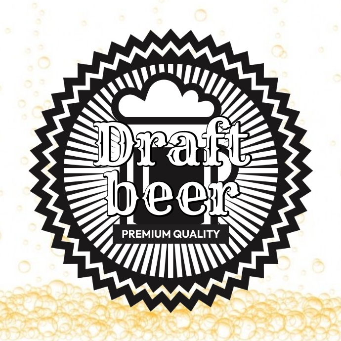 Draught Beer Logo Template | PosterMyWall