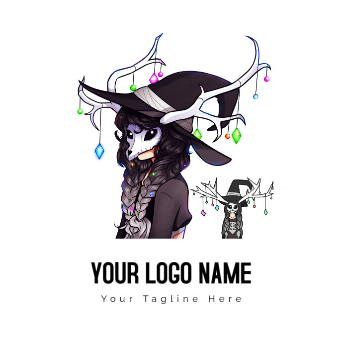 Drawing Illustration Art Death Witchcraft Logo Template | PosterMyWall