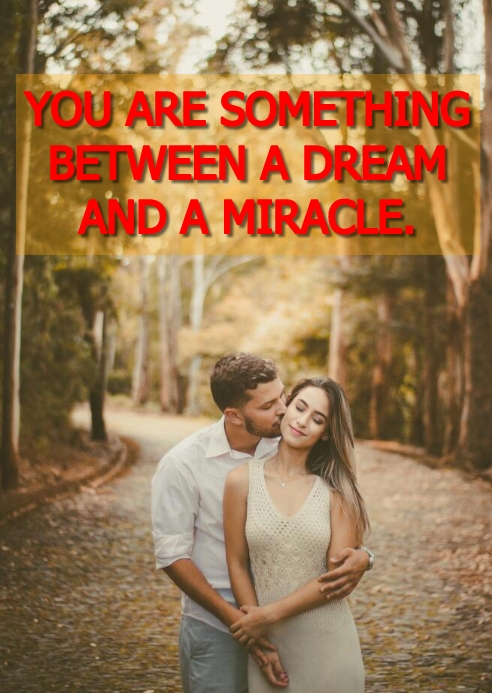 DREAM AND MIRACLE QUOTE TEMPLATE | PosterMyWall