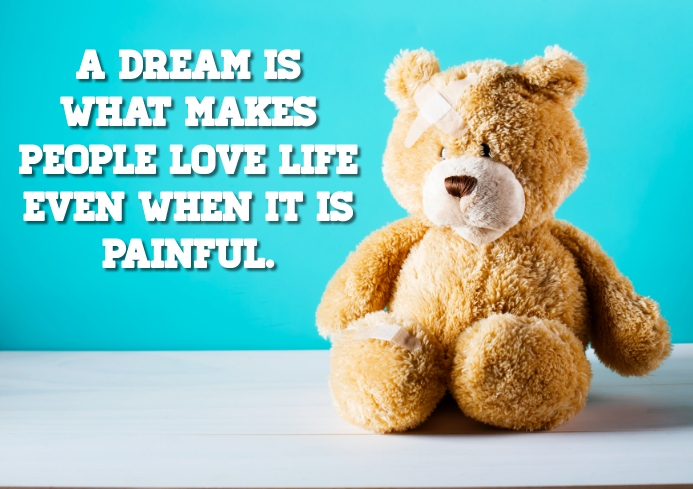 DREAM AND PAINFUL QUOTE TEMPLATE | PosterMyWall