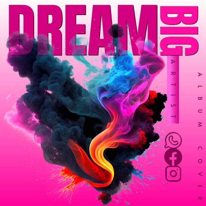 Dream Big Album Cover เทมเพลต | PosterMyWall