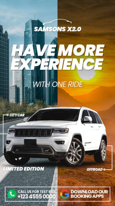 Dream Car For Sale Instagram Story Design Template | PosterMyWall