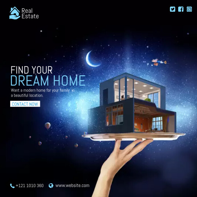 Dream Home Ad Template | PosterMyWall