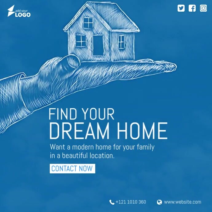 Dream Home Ad Template | PosterMyWall