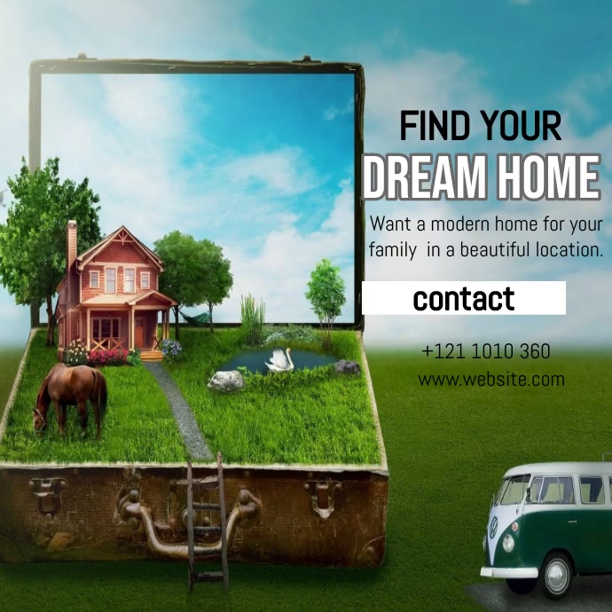 Dream Home Ad Template | PosterMyWall