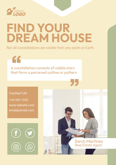 Iklan Rumah Impian Templat | PosterMyWall