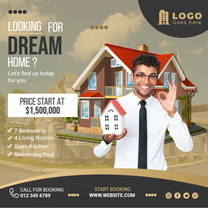 Copy of Dream Home Design AD | PosterMyWall