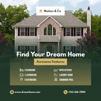 Dream Home Ad Template | PosterMyWall