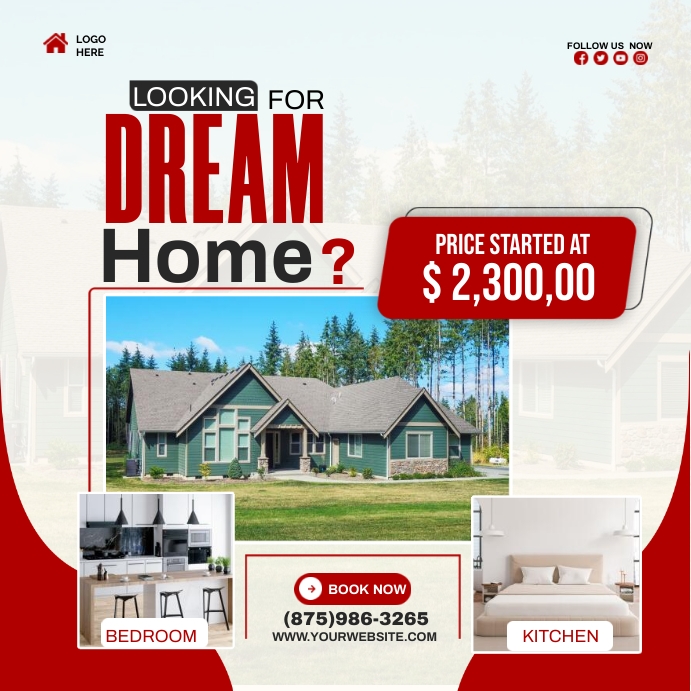 Dream Home Template | PosterMyWall
