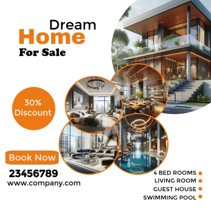 Dream Home Template | PosterMyWall