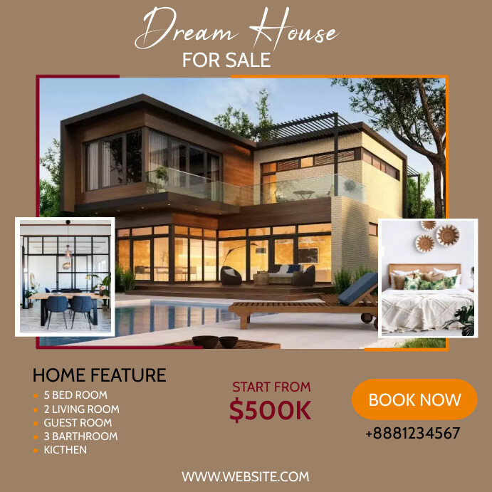 Dream home sale Template | PosterMyWall