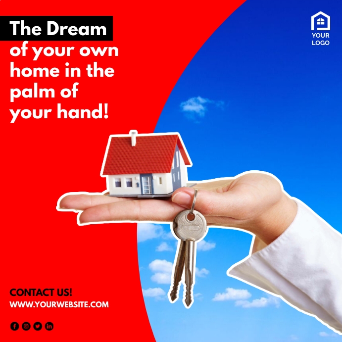 Dream house ad Template | PosterMyWall