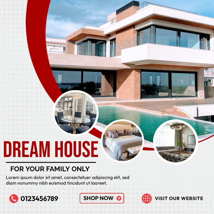 Dream House Ads Template | PosterMyWall