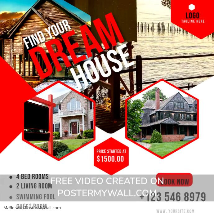 DREAM HOUSE Template | PosterMyWall