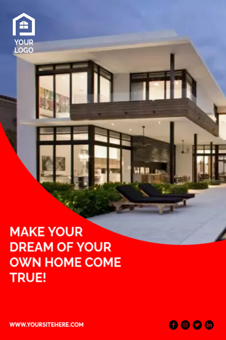 Dream house Template | PosterMyWall