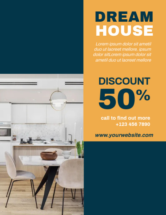 Dream House Flyer Template | PosterMyWall
