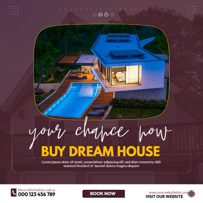 Copy of Dream House Flyers | PosterMyWall