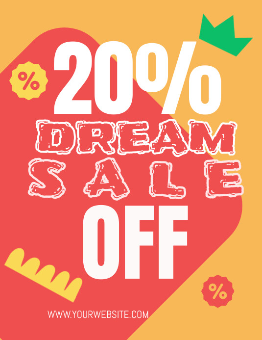 Dream sale flyer template | PosterMyWall