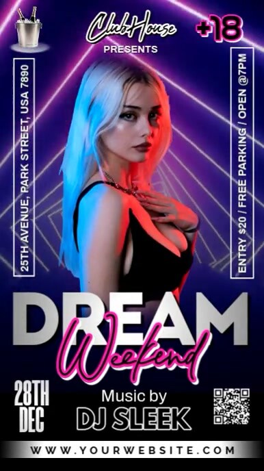 DREAM WEEKEND PARTY FLYER TEMPLATE | PosterMyWall
