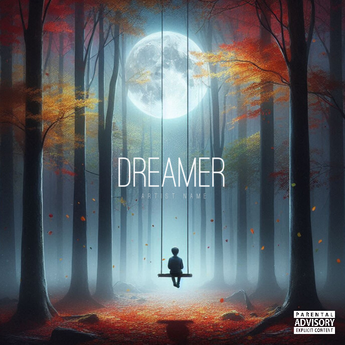 Dreamer Song Mixtape Album Cover Art Album Cover Template | PosterMyWall