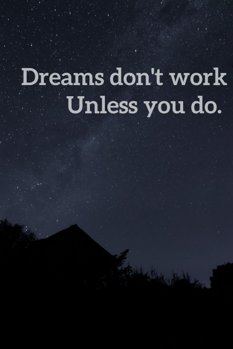 Dreams quote template | PosterMyWall