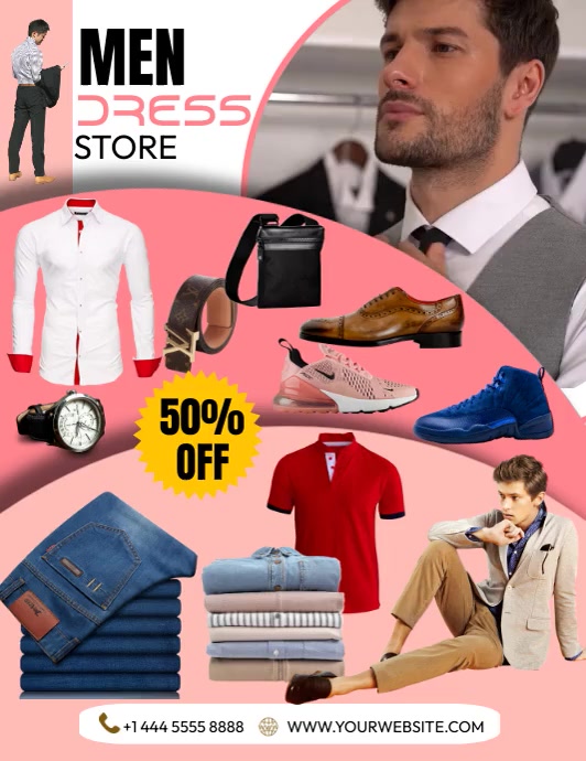 dress & fashion design store poster template | PosterMyWall