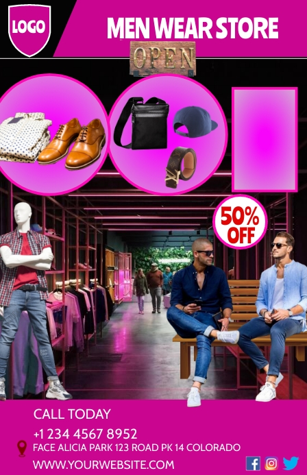 dress and design store flyer template | PosterMyWall