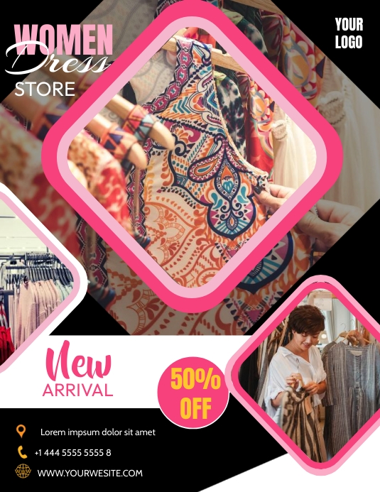 dress and design store flyer template | PosterMyWall