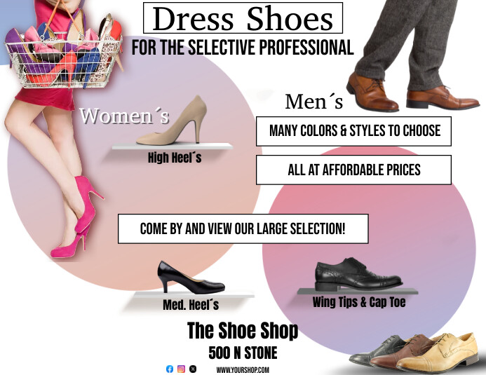 Copy of Dress Shoes Ad Flyer | PosterMyWall